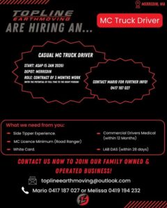 Casual MC Truck Driver | Driver Jobs Australia